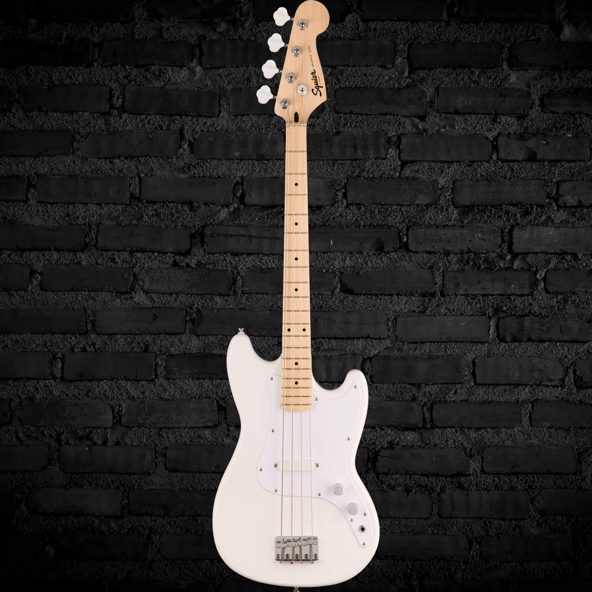 Squier Sonic Bronco Bass- Arctic White - Hubbard Music